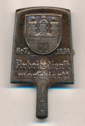 WW2 badge Army military German tinnie pin badge RAD medal arbeit ...