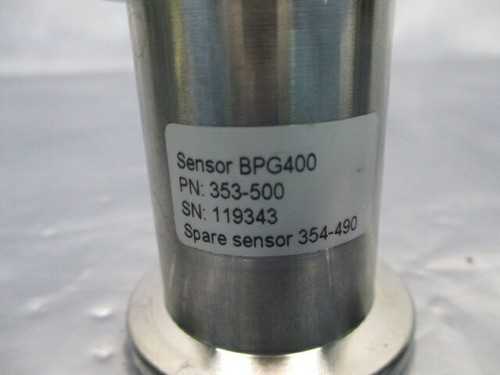 Inficon Balzers 353-500 Pressure Gauge, BPG400, Sensor, 354-490, RS1256 ...