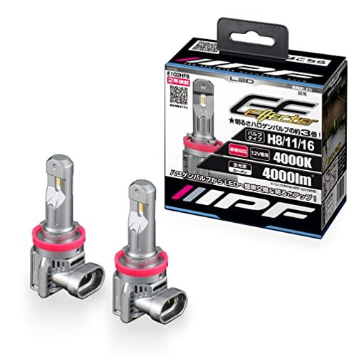 IPF E102HFB LED Headlight&Foglamp Bulb H8/H11/H16 12v 25w 4000k 4000lm ...