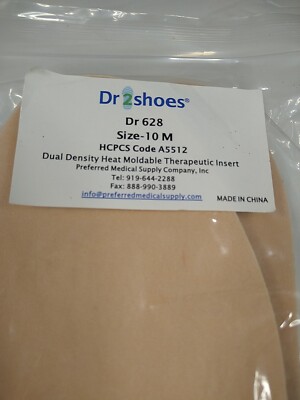 Dr 2 Shoes Dual Density Heat Moldable Therapeutic Inserts 10M NEW | eBay