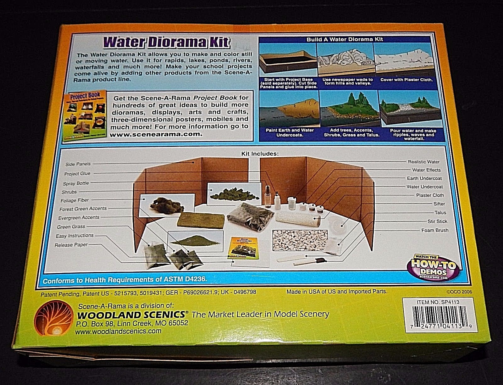 Scene-A-Rama Water Diorama Kit Waterfalls Ponds Rapids School Projects ...