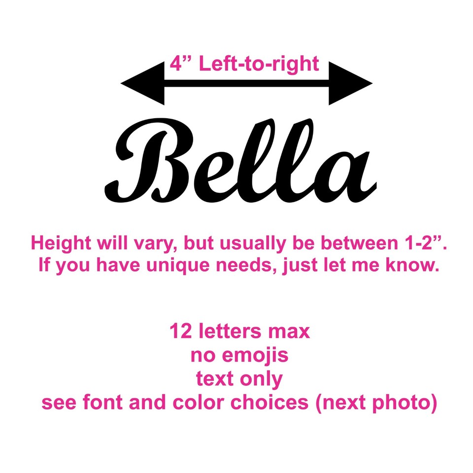 Custom Vinyl Lettering Name Decal Sticker for Stanley Yeti RTIC or Any ...