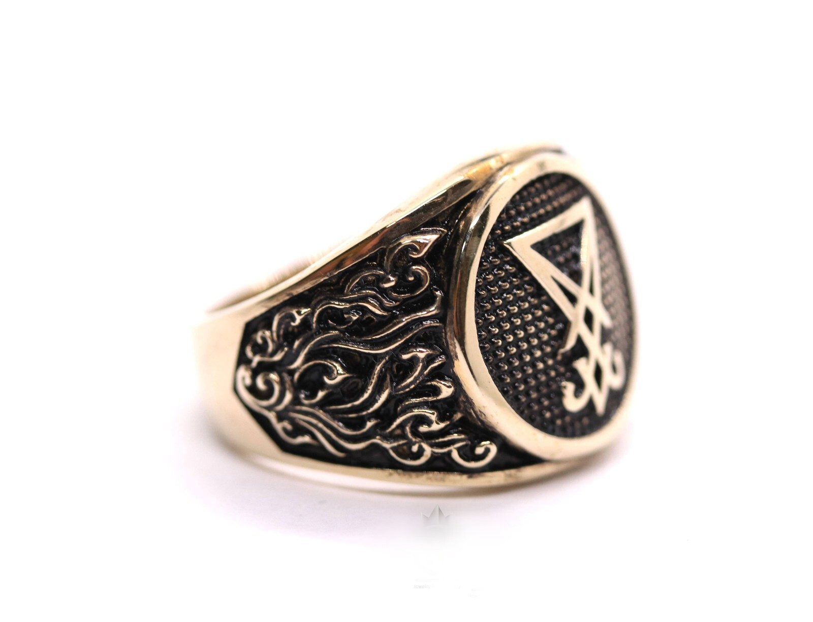 Lucifer Ring Brass Ring Sigil of Lucifer Ring Brass Jewelry Lucifer ...