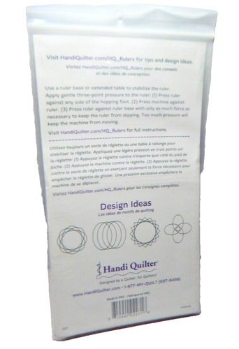 Handi Quilter Mini Oval Template Handi Gadgets Longarm Quilting NEW | eBay