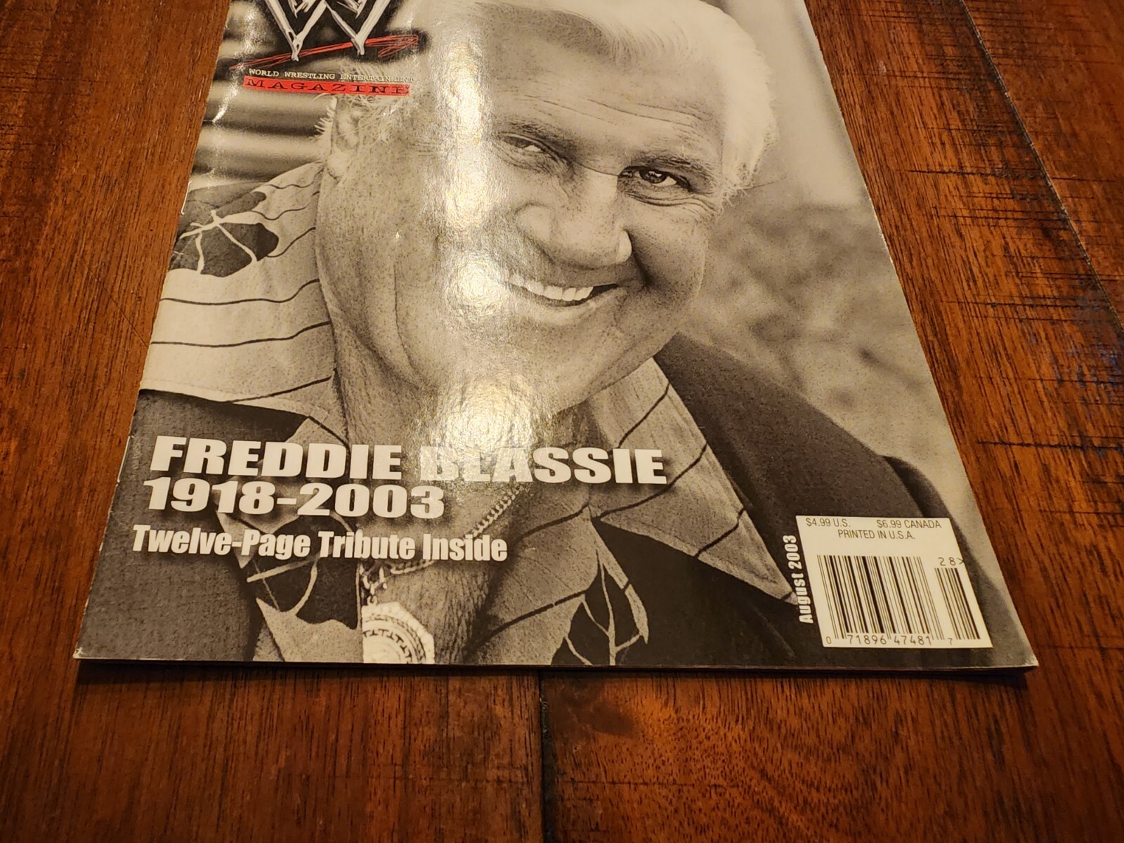 WWE Magazine August 2003 Classy Freddie Blassie Tribute*Has Poster* C ...