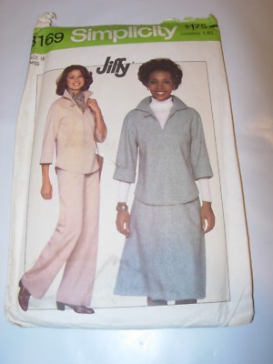 WOMENS UNCUT SIMPLICITY Sewing Pattern 8169 PANTS TOP SHIRT SKIRT SKIRT ...