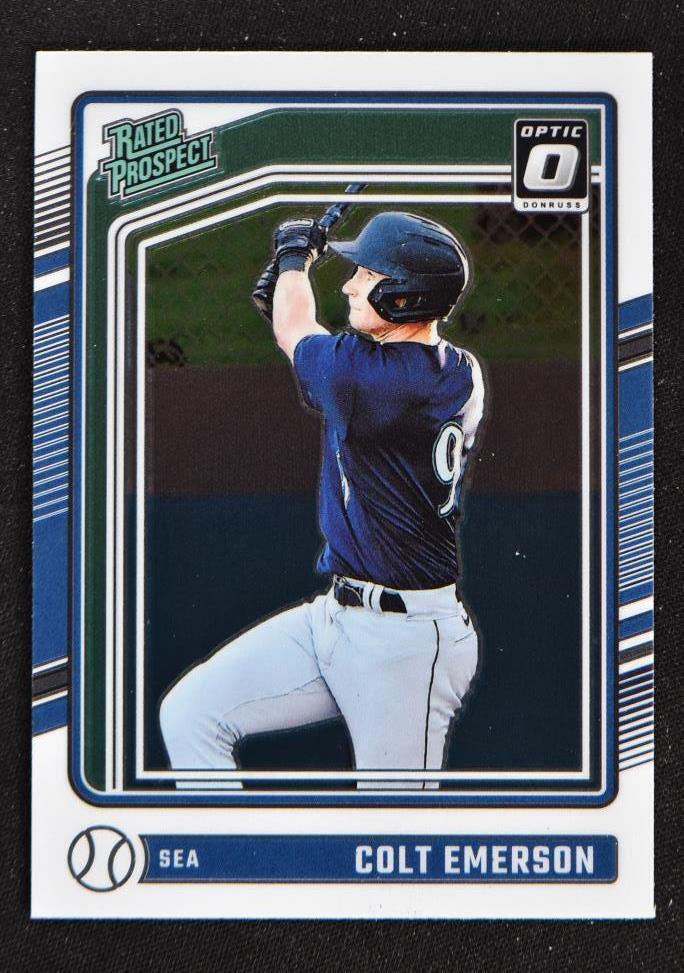 2024 Donruss Optic Rated Prospect #173 Colt Emerson - Seattle Mariners ...