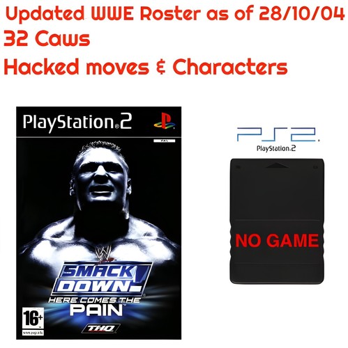 WWE Smackdown Here Comes The Pain CAWs Save PS2 Memory Card Unlocked ...