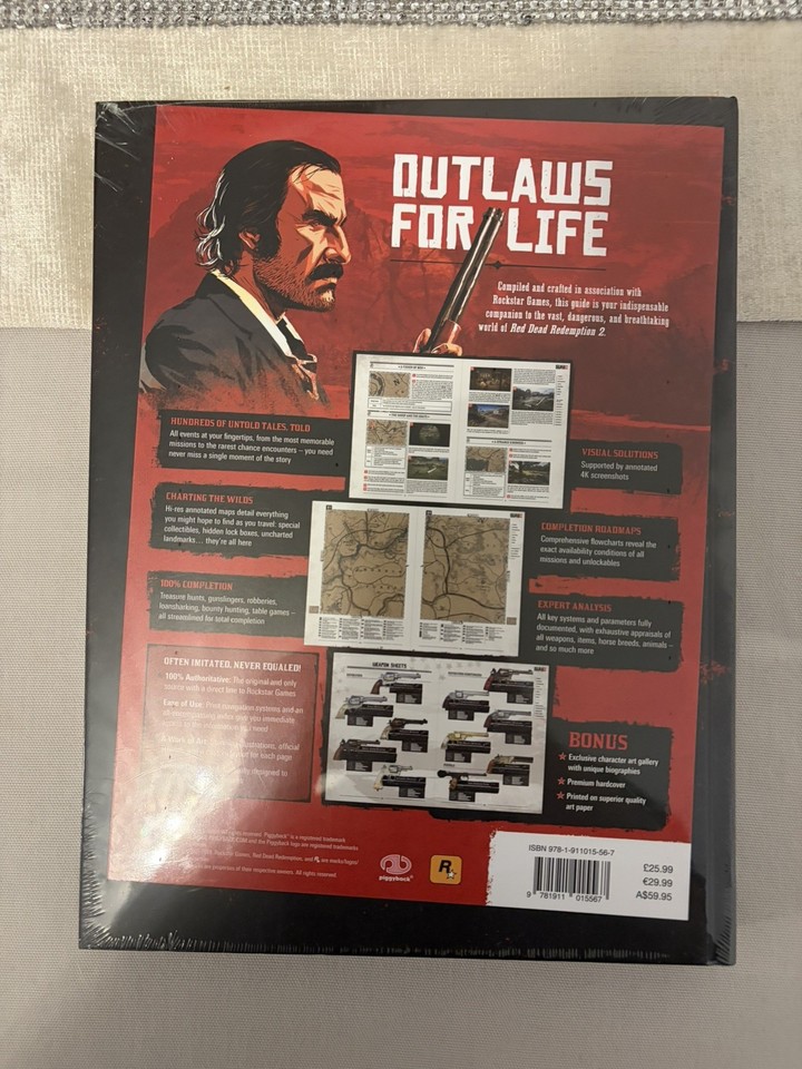 Red Dead Redemption II (2) Official Strategy Game Guide Book Piggyback ...