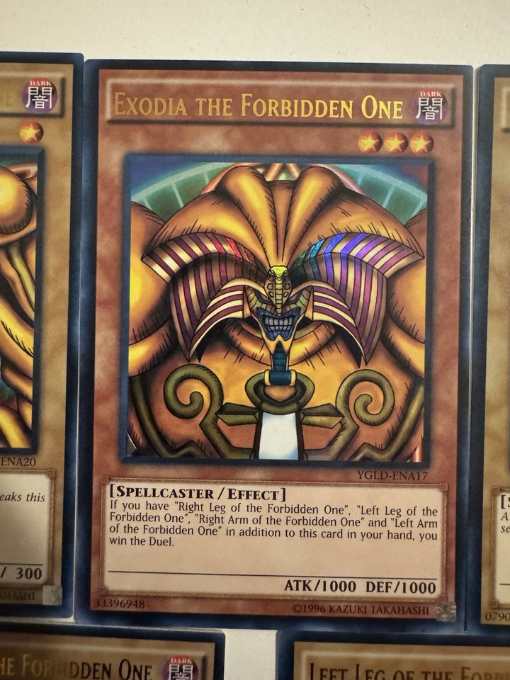 Exodia The Forbidden One YGLD Complete 5 Pieces Ultra Rare Unlimited | eBay