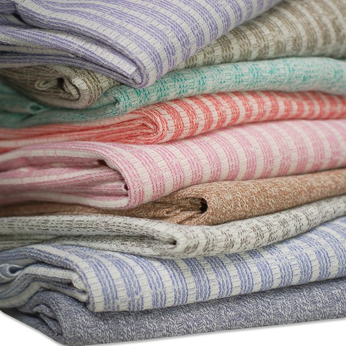 Rib Knit Fabric,Ribbed Jersey Melange 4x2 Rib Ottoman Material for ...