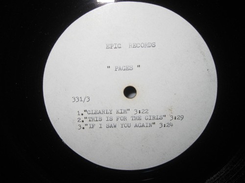 PAGES EPIC RECORDS ACETATE-LP RECORD (one-sided) | eBay