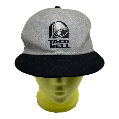 🌊 Taco Bell Employee Hat Cap Mens Baseball Cap Employee Uniform GRAY ...