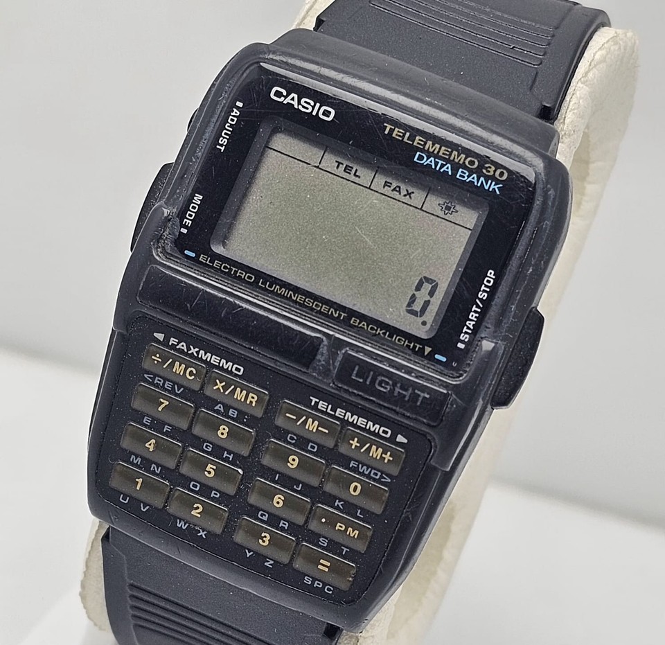 Casio Telememo 30 Data Bank DBC-30 Calculator 1253 Digital Vintage Men ...