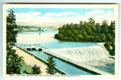 Oneonta NY Goodyear Lake, Power Dan & Floating Island | eBay