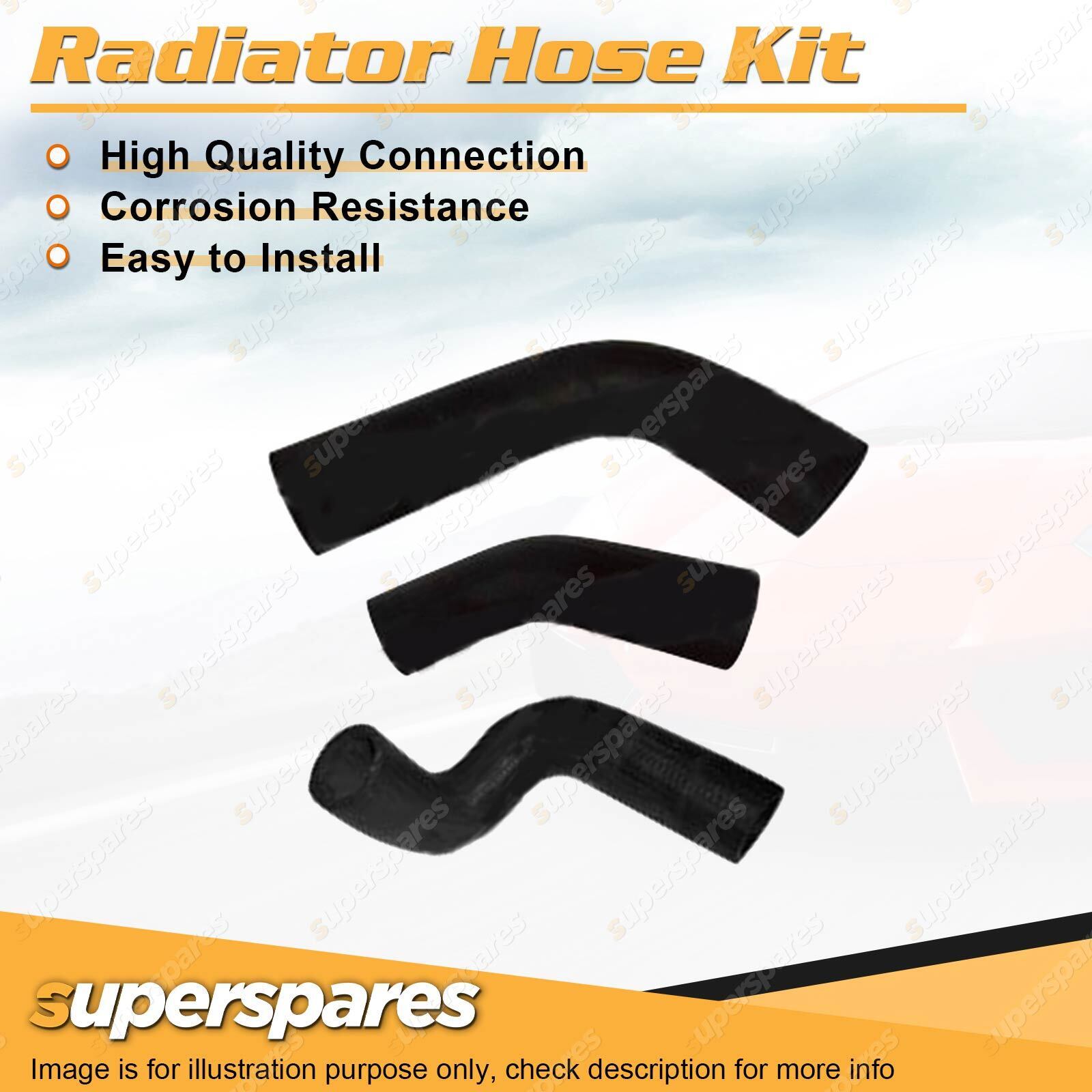 Superspares Radiator Hose Kit for Toyota Landcruiser FJ40 FJ45 3.9L OHV ...