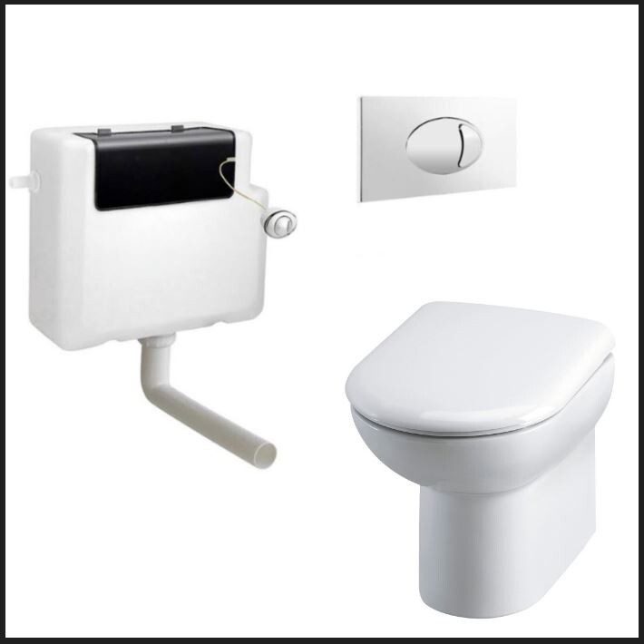 Linton Back to Wall BTW Toilet WC Pan, Soft | Grelly UK