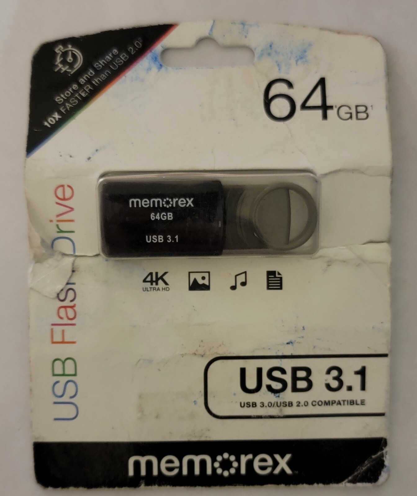 Memorex 64GB USB-3.1 4K Ultra HD USB Flash Drive Black | eBay