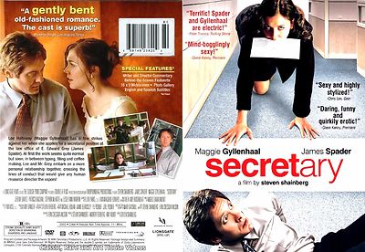 Secretary ~ DVD ~ James Spader, Maggie Gyllenhaal (2002) 658149236202| eBay