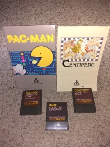 Centipede Pacman + Atari 400/800/XL/XE Computer Video Game w/Manual ...