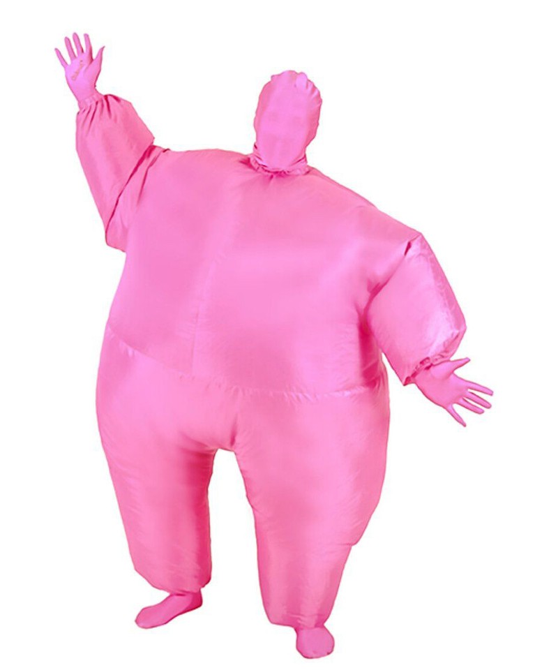 Adult Inflatable Suit Fat Suit Costume Fat Chub Sumo Blow Up Fancy ...
