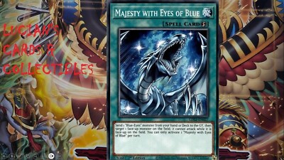 A504 YUGIOH SPELL CARD MAJESTY WITH EYES OF BLUE LDS2-EN027 | eBay