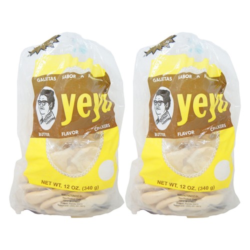Yeya Butter Cuban Crackers, Galletas Cubanas from Miami, 12 oz bag (2 ...