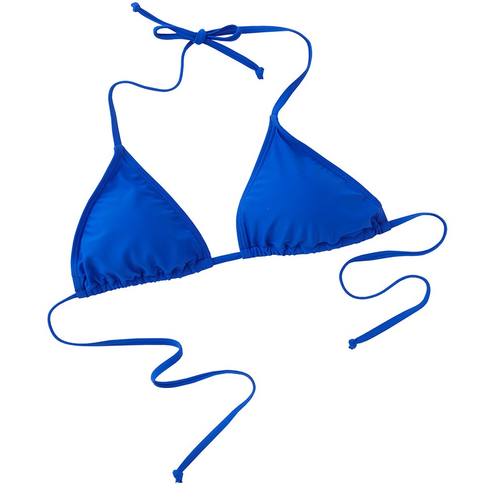 Scuba Womens Triangle String Bikini Top Mix & Match Plain Print Padded ...