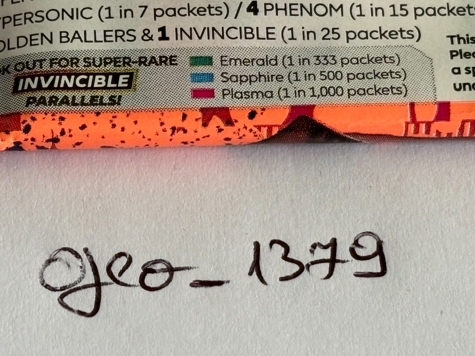 Panini Adrenalyn Premier League 2025 24/25 Invincible Plasma 1 in 1000 ...