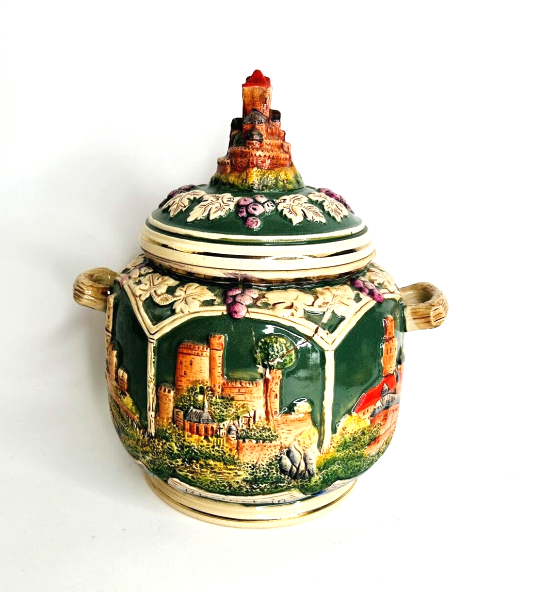 German Old Castle Cookie Jar Gluhwein Pot? German Cities Vintage | eBay