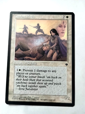 MTG Combat Medic Fallen Empires 1b Regular Common - Uncirculated | eBay