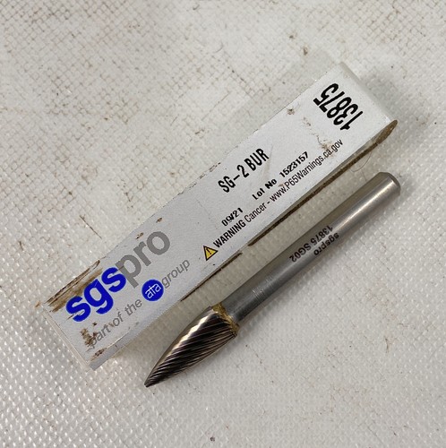 SGS USA SG-2 Tree Carbide Burr Cutting Tool Die Grinder Bit 1/4" Shank ...
