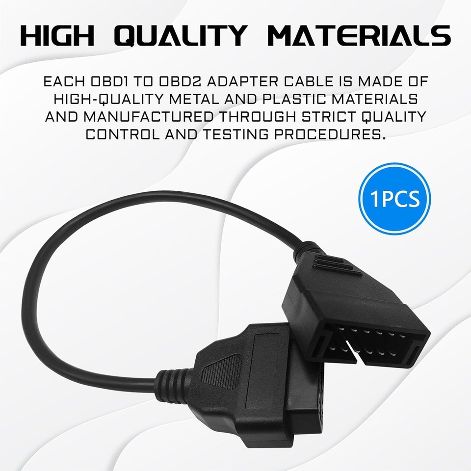 OBD1 Scanner, to OBD2 GM Adapter, OBD 1 Scanner Cable Code Reader Black ...