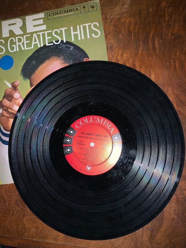 Johnny Mathis More Johnny's Greatest Hits LP Columbia CL1344 - VG | eBay