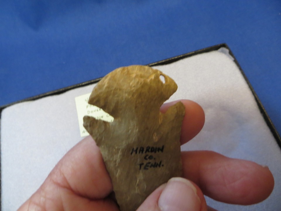 Authentic SUPER FINE LARGE Dovetail Arrowhead 4-3/4 Inch Dover Flint ...