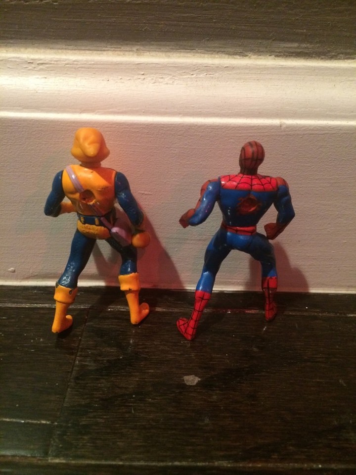 Marvel HEAVY METAL HEROES Die Cast Figures Spider-man Hobgoblin ...