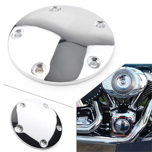 Chrome Domed Timing Points Cover Fit Harley Twin Cam Softail Dyna ...