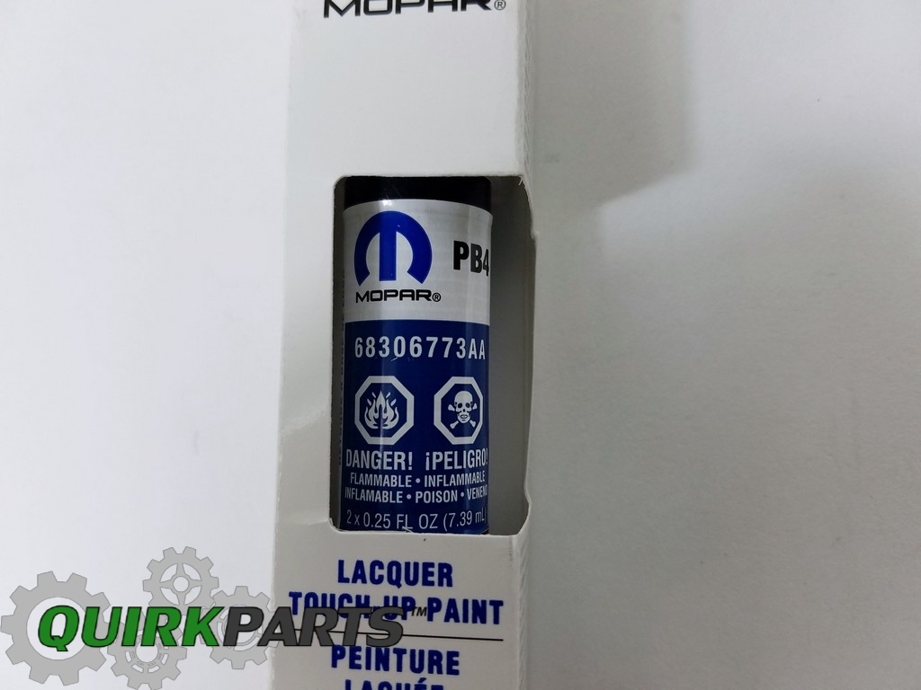 JEEP DODGE CHRYSLER PB4 COSMOS BLUE TOUCH UP PAINT & CLEAR COAT PEN ...