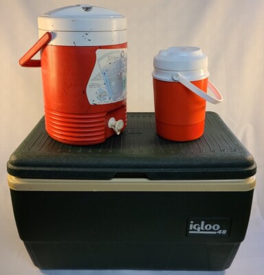 LOT 3 Vintage Igloo Princeware Coolers Ice Chest Water Jugs Camping ...