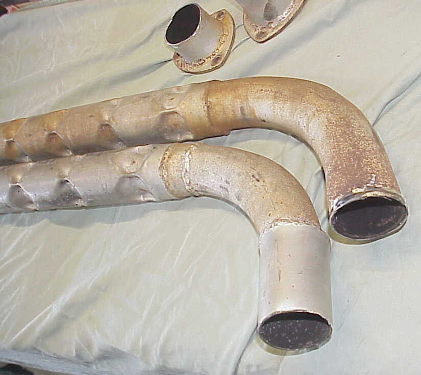 Used OEM GM 1963-1967 C2 Corvette LH RH 2.5" Side Exhaust Pipes ...