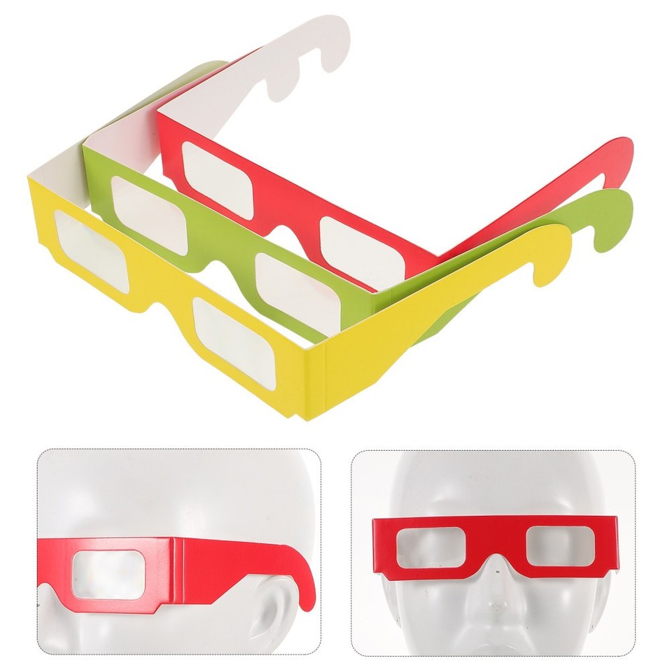 36 Pcs Light Show Diffraction Glasses 3d Paper Party Eyeglasses Prism ...