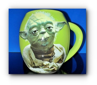 Star Wars YODA Coffee Tea Cocoa Mug Cup Green 2013 Collectors Fantasy ...