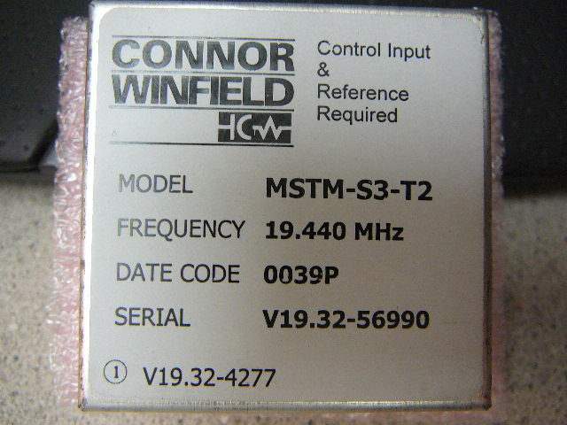 Stratum 3 Simplified Control Timing Module 19.440MHz CW MSTM-S3-T2 ...
