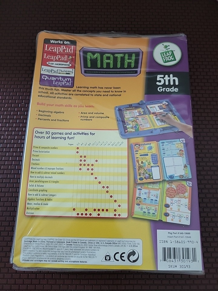 LeapFrog Quantum LeapPad Learning System Brand New Sealed 5th Grade ...