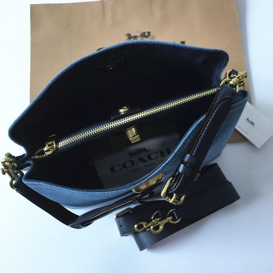 COACH Willow Shoulder Bag CS243 Indigo Denim Women's Shoulder Bag ...