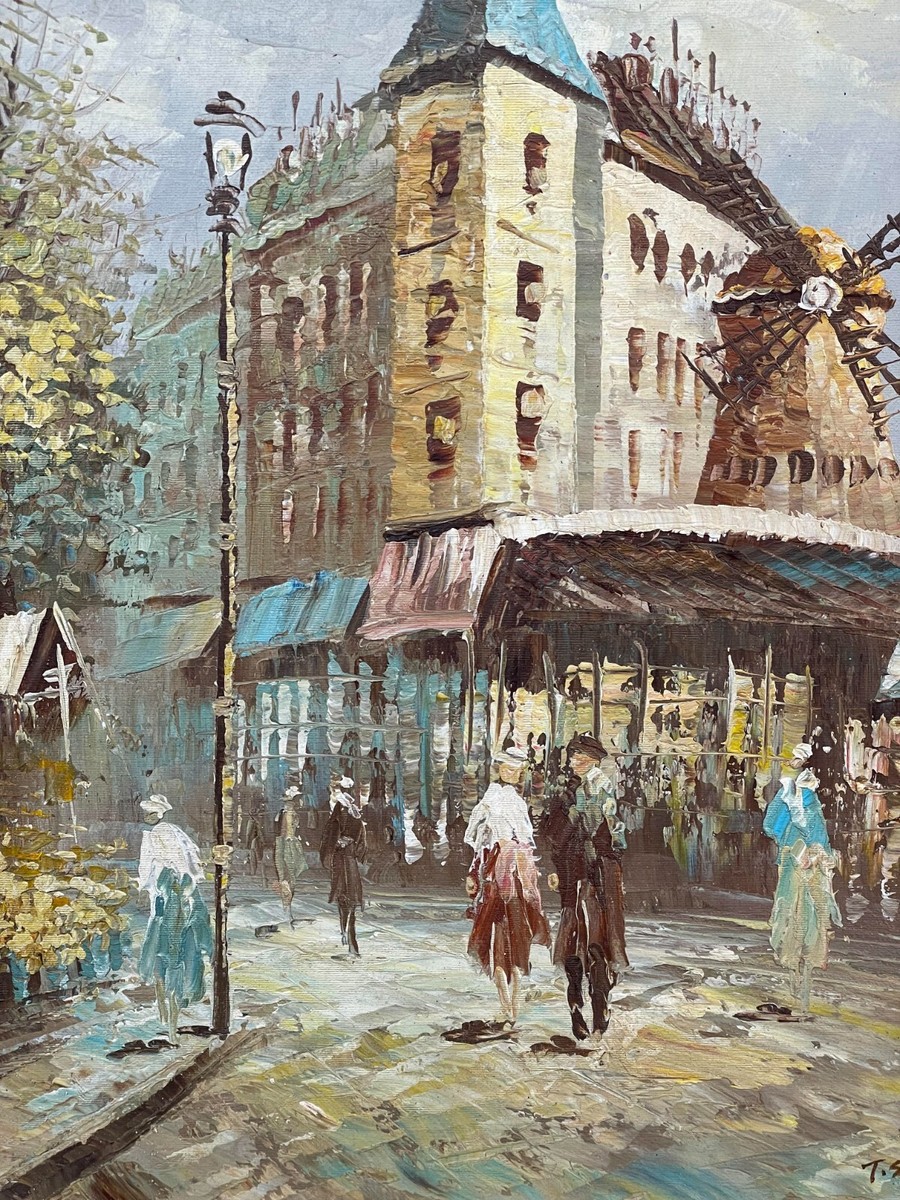 Impressionist Oil Painting Of Paris