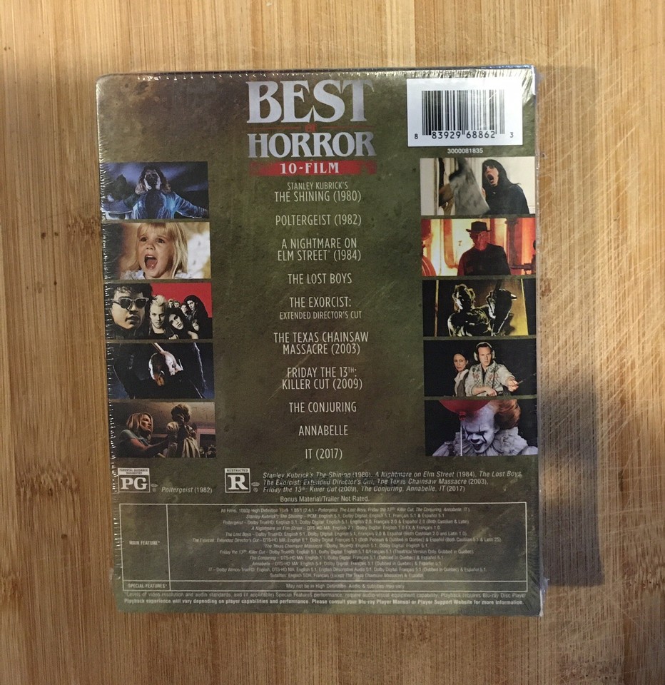 Best of Horror: 10 Film Collection [New Blu-ray] Boxed Set, Slipsleeve ...