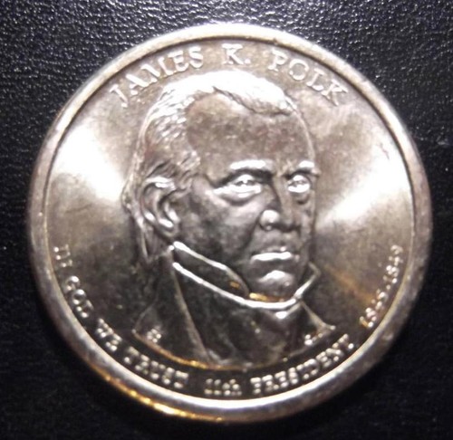 James K Polk 2009PGold Dollar Clad Coin 11th President ...