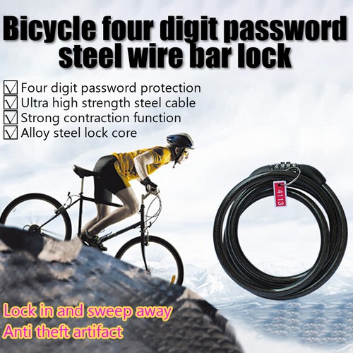 Heavy Duty Strong Motorbike Mountain Bike Cycle Security Chain Padlock ...