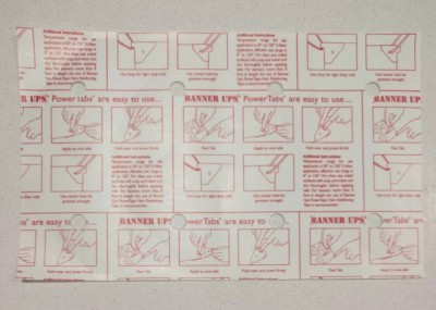 Banner Ups Powertabs - adhesive grommet tabs - Pack of 3 (4 x 3 = 12 ...